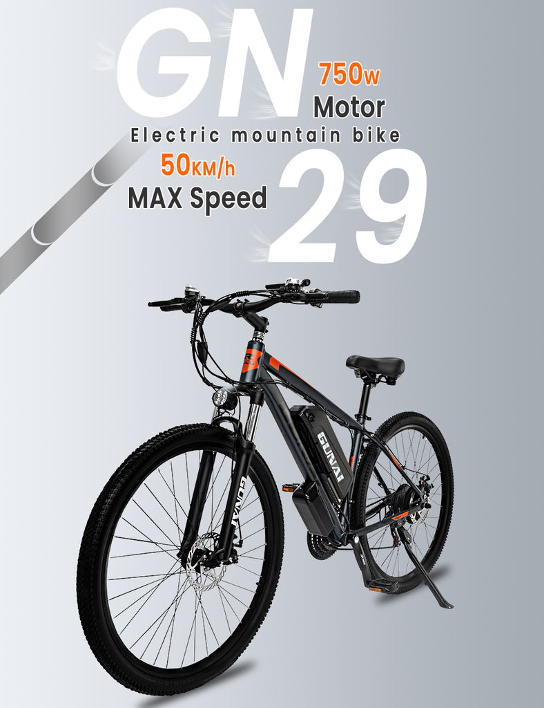 GUNAI GN29 Electric Bike | 750W Power, 29" Wheels & Stylish Design